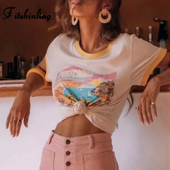 Tops | Postcards Beach Tee Vintage Retro Inspired Shirt | Poshmark